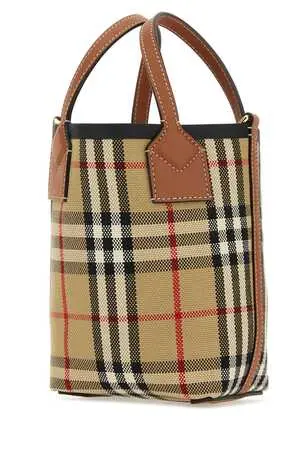 Burberry Embroidered Fabric London Bucket Bag - Multicolor