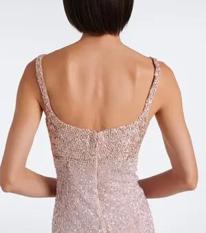 LA FUORI Maris Sequined Mini Dress