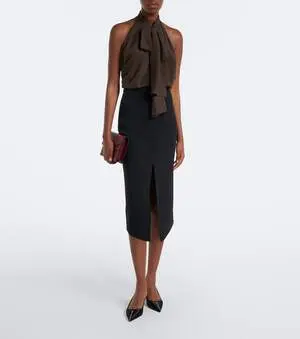 TOM FORD Satin Slingback Pumps
