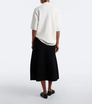 Max Mara Knitted A-line Midi Skirt