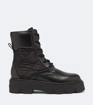 Moncler Aurea Leather Ankle Boots