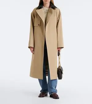 Bottega Veneta Intrecciato Cotton Trench Coat
