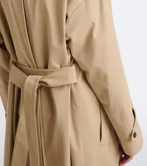 Bottega Veneta Intrecciato Cotton Trench Coat