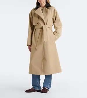 Bottega Veneta Intrecciato Cotton Trench Coat
