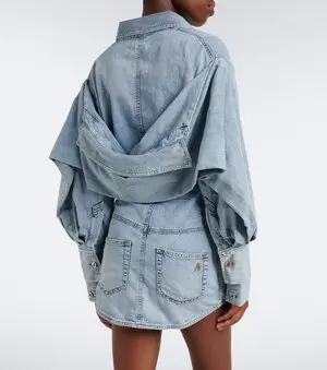 Attico Denim Mini Dress