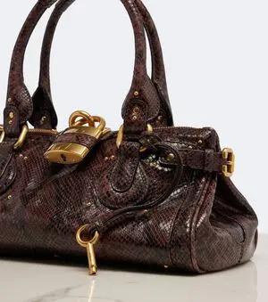 Chloé Paddington Small Leather Shoulder Bag - Brown