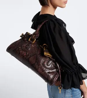 Chloé Paddington Small Leather Shoulder Bag - Brown