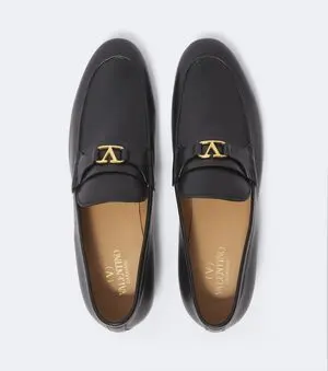 Valentino Garavani Vlogo Leather Loafers
