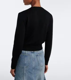Erdem Embellished Wool Cardigan