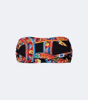 Dolce & Gabbana Carretto Print Bandeau Top