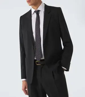 Saint Laurent Polka-dot Silk Jacquard Neck Tie