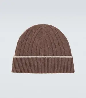 Eleventy Cable-knit Cashmere Beanie