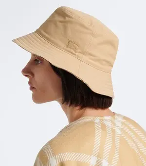 Burberry Ekd Cotton Bucket Hat