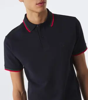 Gucci Cotton-blend Pique Polo Shirt