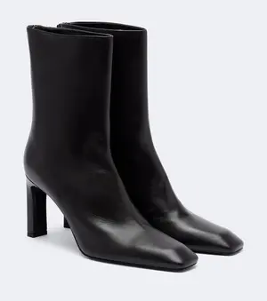 TOTEME Leather Ankle Boots