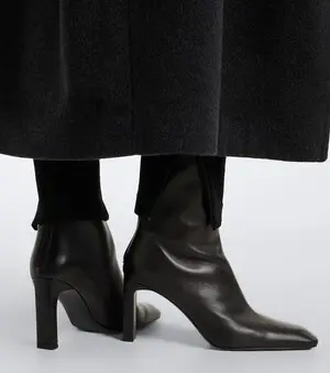 TOTEME Leather Ankle Boots