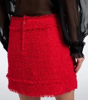 Dolce & Gabbana Cotton-blend Bouclé Mini Skirt