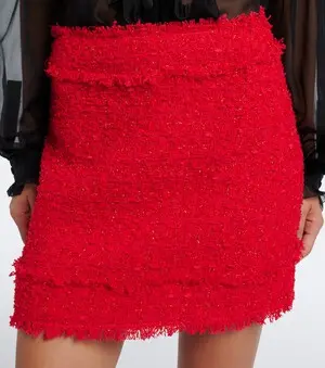 Dolce & Gabbana Cotton-blend Bouclé Mini Skirt