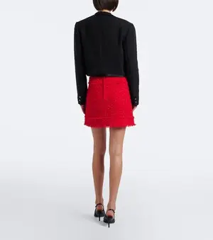 Dolce & Gabbana Cotton-blend Bouclé Mini Skirt