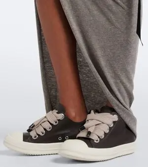 Rick Owens Jumbolace Leather Sneakers