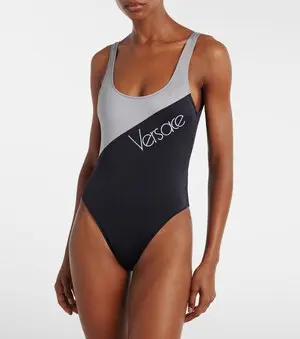 Versace Logo One Piece Swimsuit