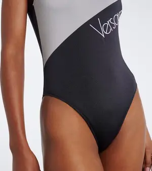 Versace Logo One Piece Swimsuit