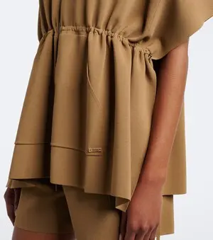Max Mara Hooded Knitted Poncho