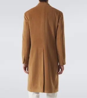 LARDINI Double-breasted Virgin Wool Coat