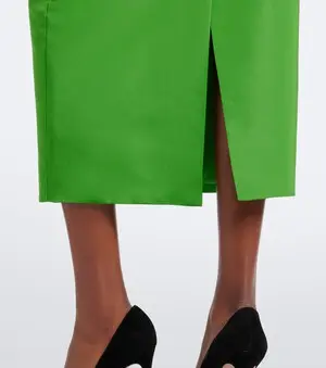 Carolina Herrera Off-shoulder Silk Faille Cocktail Dress