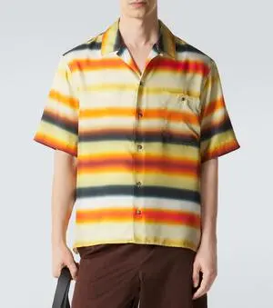 Loewe Striped Cotton-blend Shirt
