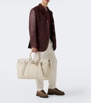 Brunello Cucinelli Leather Duffel Bag