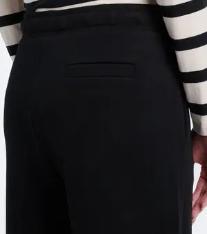 Max Mara Cotton-blend Wide-leg Pants