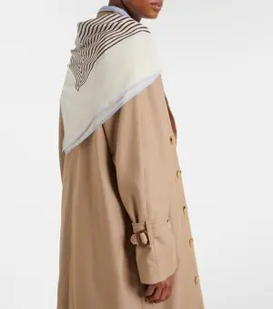 TOTEME Monogram Silk Scarf