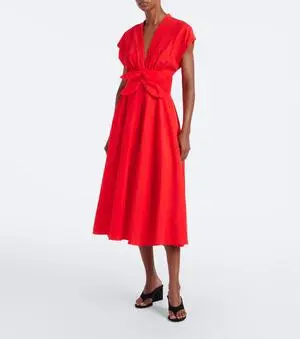 Alaïa Belted Midi Dress