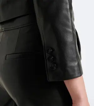 Dorothee Schumacher Cropped Leather Jacket