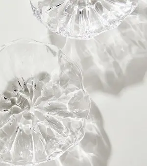 ALEXANDER KIRKEBY Set Of 2 Crystal Side Plates
