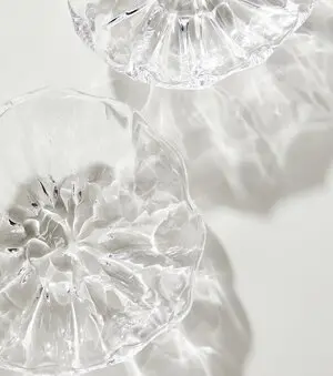 ALEXANDER KIRKEBY Set Of 2 Crystal Side Plates