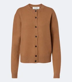 RÓHE Wool And Cashmere-blend Cardigan - Brown
