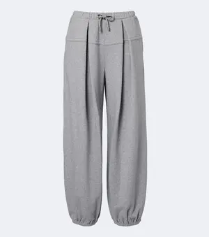 Sportmax Cotton-blend Sweatpants - Grey
