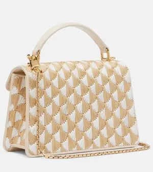 BVLGARI Serpenti Forever Mini Raffia Top-handle Bag