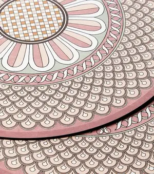 La DoubleJ Disk Set Of 2 Placemats - Beige