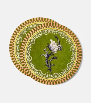 La DoubleJ Disk Set Of 2 Placemats - Green
