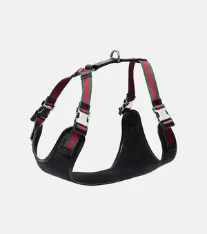 Gucci Gg Canvas Dog Harness - Black