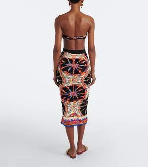 Dolce & Gabbana Caretto Silk-blend Midi Skirt