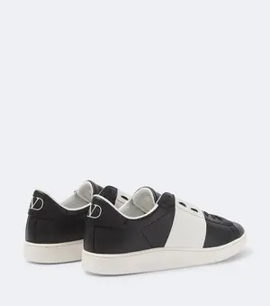 Valentino Garavani Open Royco Leather Sneakers - Black