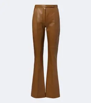 Dorothee Schumacher Leather Flared Trousers