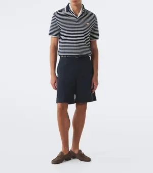 Valentino Garavani Cotton Bermuda Shorts - Blue