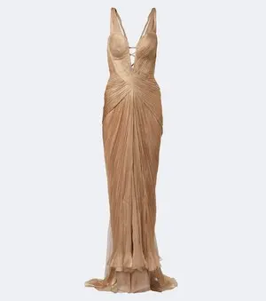 Metallic Bronze Gowns