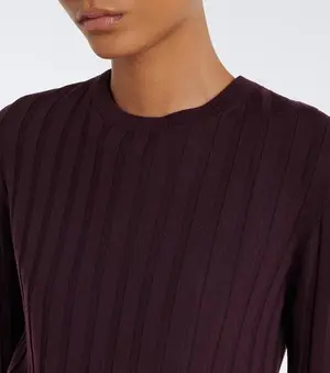 Jardin Des Orangers Ribbed-knit Virgin Wool Crewneck Sweater