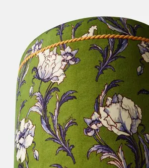 La DoubleJ Baba' Floral Canvas Pouf